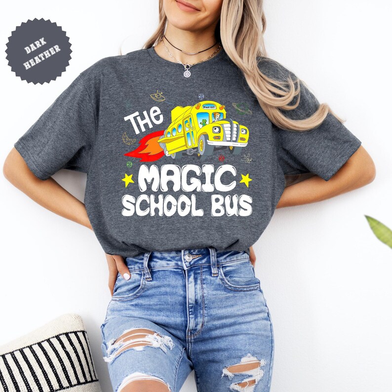 The Magic School Bus Shirt: Retro Cartoon Teacher Tee - Etsy