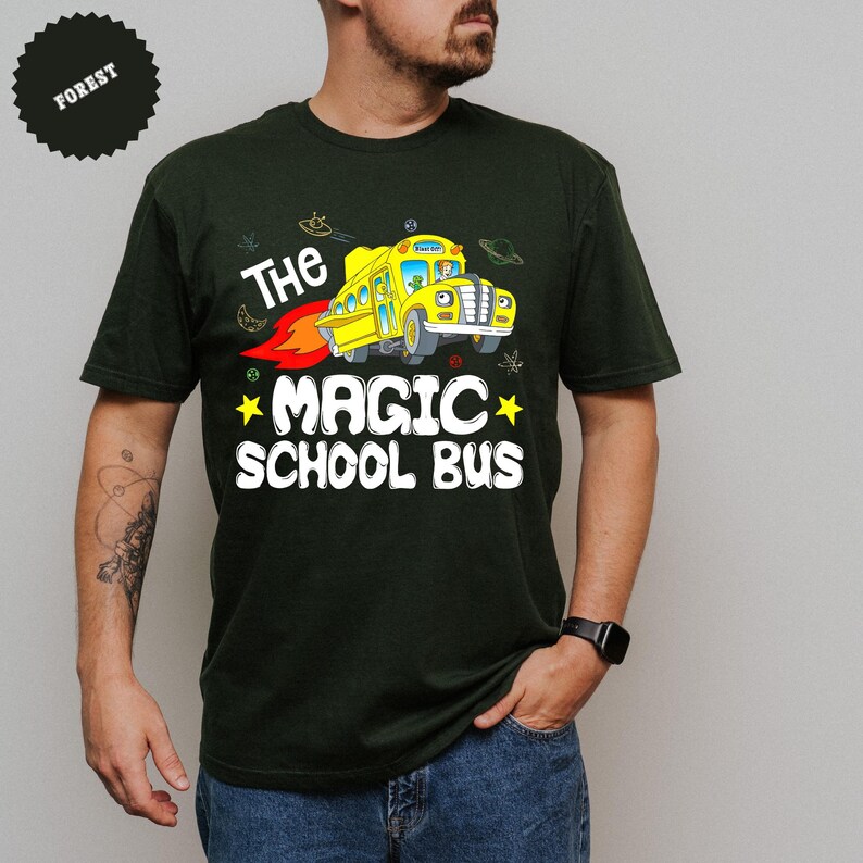 The Magic School Bus Shirt: Retro Cartoon Teacher Tee - Etsy