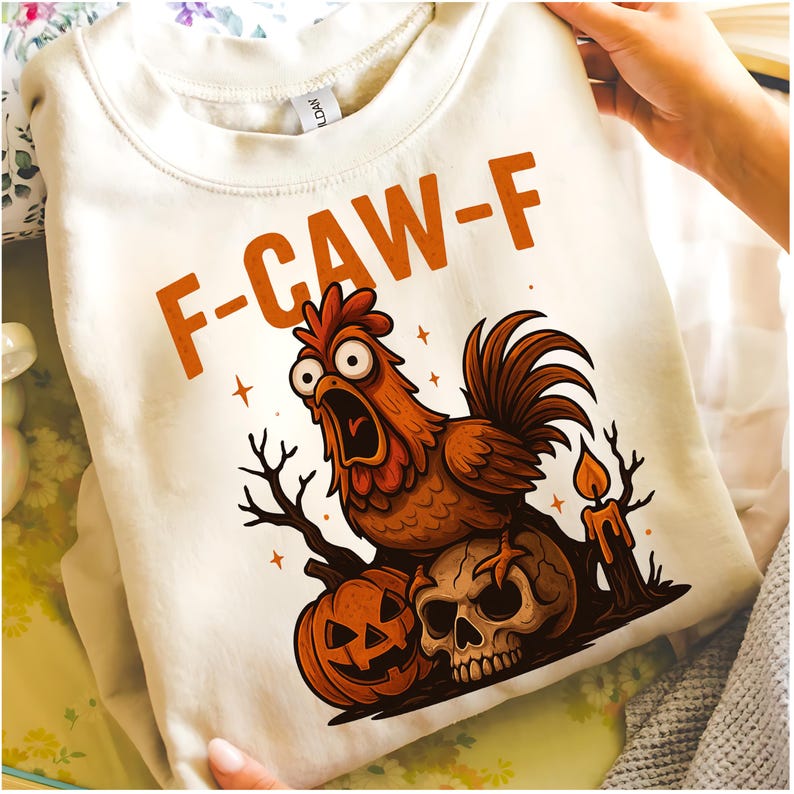 Funny Halloween Rooster PNG SVG: Spooky Chicken Design (digital ...