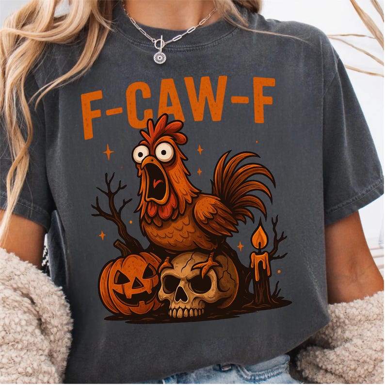 Funny Halloween Rooster PNG SVG: Spooky Chicken Design (digital ...