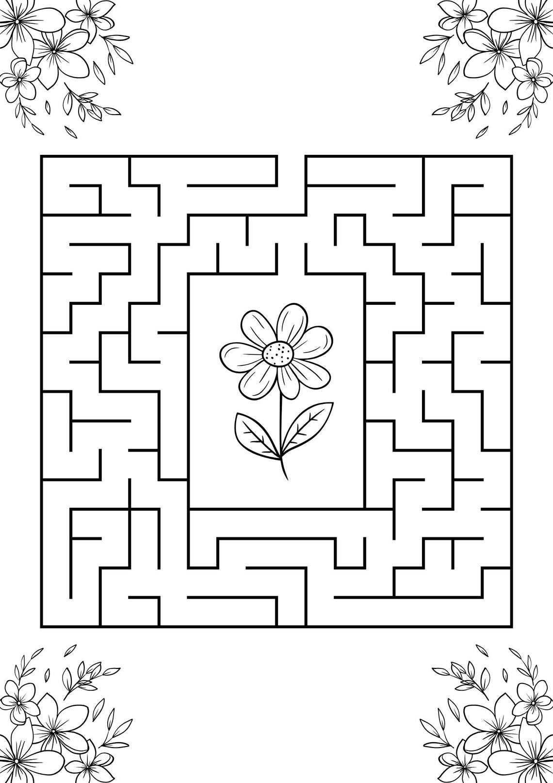 Maze Colouring Sheets Printable - for Kids - Age 8+ - Etsy