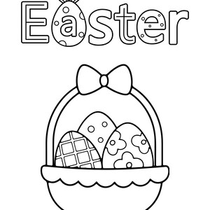Easter Colouring Sheets Printable - for Kids - Age 2+ - Etsy