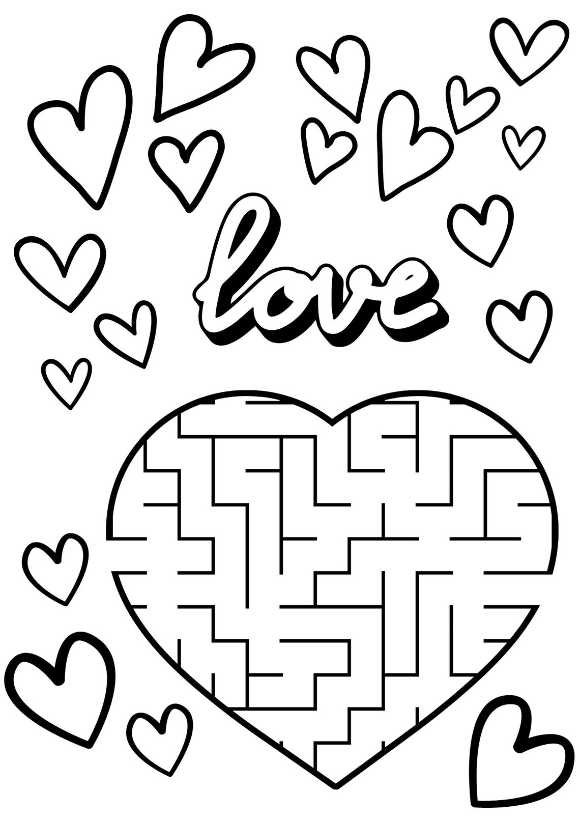 Maze Colouring Sheets Printable - for Kids - Age 8+ - Etsy