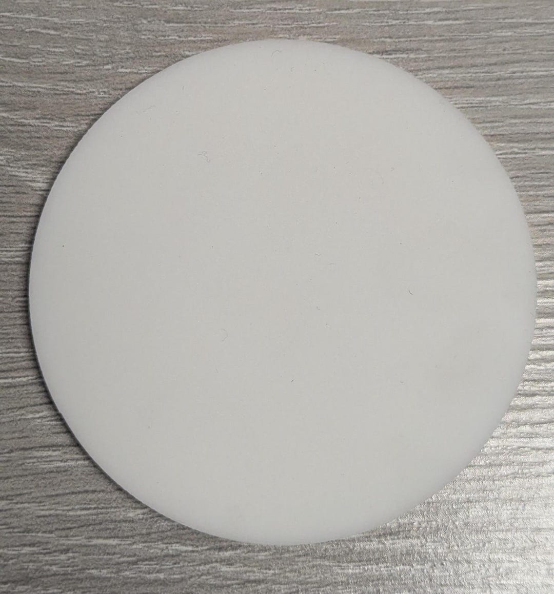 White Acrylic Circle - 1/8 Thick - With Hole - Etsy