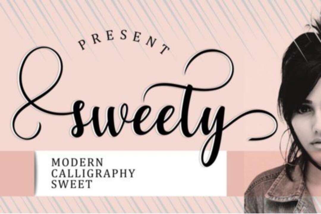 Sweet Calligraphy Font, Cursive Font | SVG, DXF, OTF, Ttf | Fonts ...