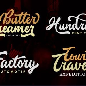 Treasure Font Bundle, Cursive Font SVG, SVG Fonts, Signature Fonts ...