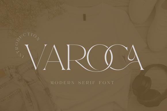 Varoca Font | Bold Modern Display Font | Stylish Sans Serif for Logos ...