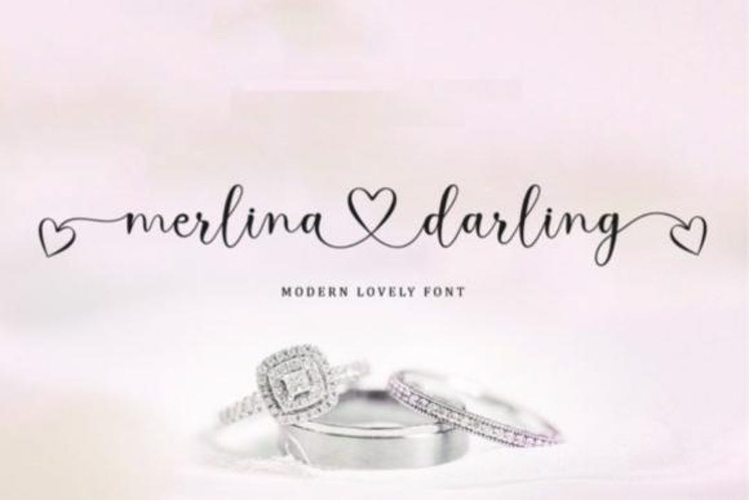 Madelyn Heart Font, Cursive Font | SVG, DXF, OTF, Ttf | Fonts Procreate ...