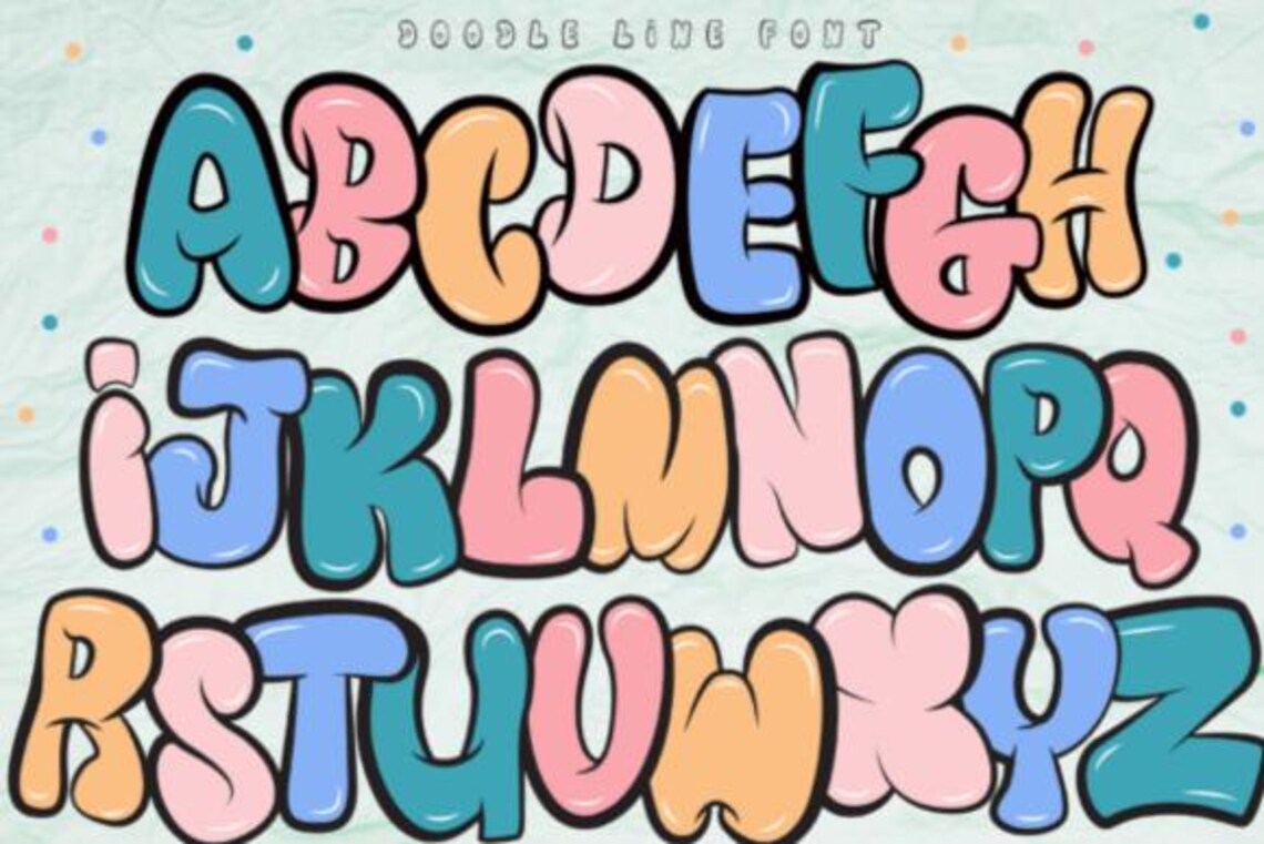 Doodle Font Svg, Doodle Font Png, Doodle Letters Svg, Doodle Alphabet ...