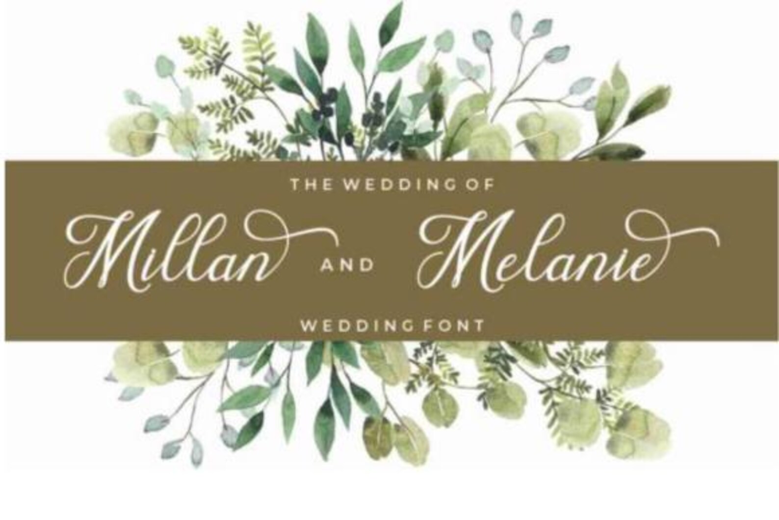 Wedding Font Bundle Elegant Handwritten Script Font Calligraphy Fonts ...