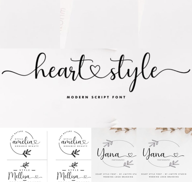 Madelyn Heart Font, Cursive Font | OTF, Ttf | Fonts Procreate, Fonts ...