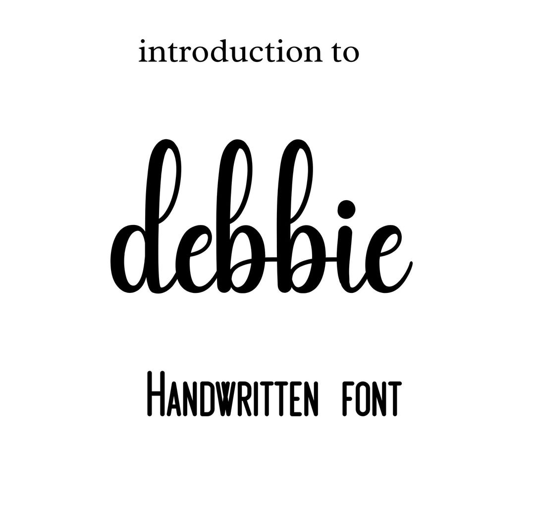 Debbie Font | Elegant Handwritten Baby Font for Nursery, Branding ...