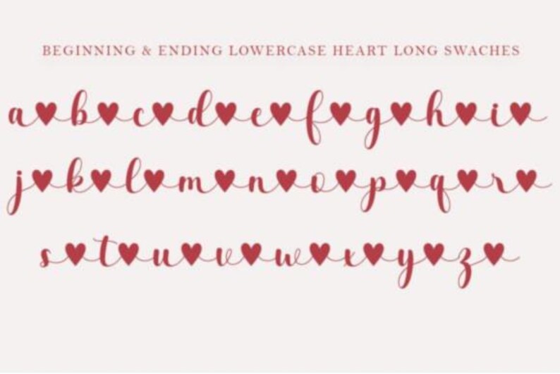 Madelyn Heart Font, Cursive Font | SVG, DXF, OTF, Ttf | Fonts Procreate ...