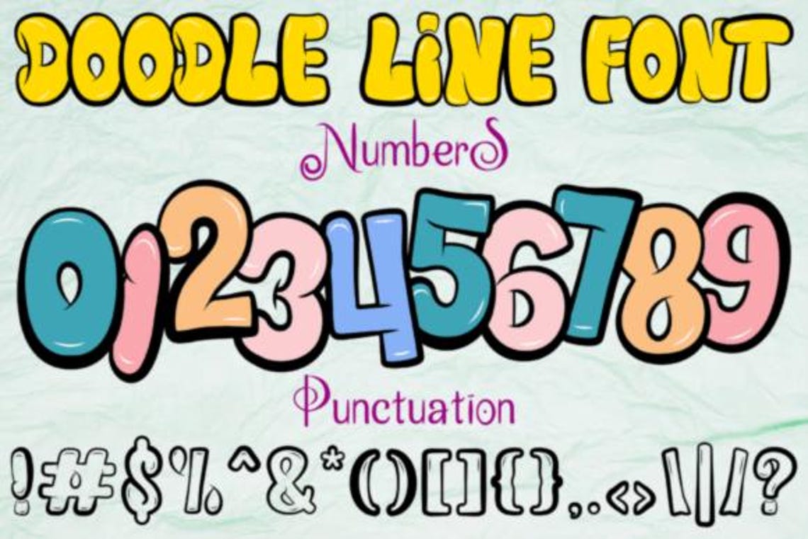 Doodle Font Svg, Doodle Font Png, Doodle Letters Svg, Doodle Alphabet ...