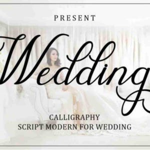 Wedding Font Bundle Elegant Handwritten Script Font Calligraphy Fonts ...
