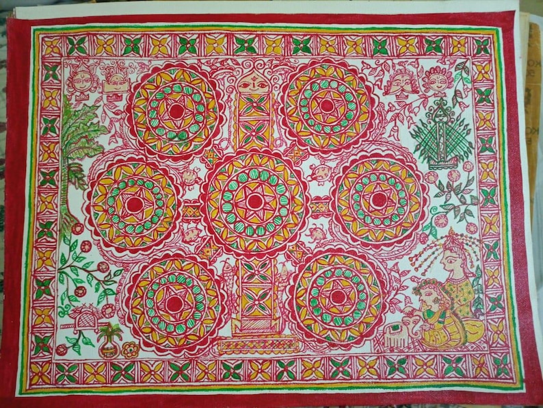 Mithila/kalamkari Paintings - Custom Designs Available for Fabric ...