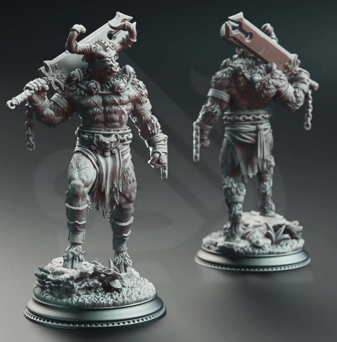 Minotaurs of the Labyrinth’s Depths - Sword | 3D Printed Resin ...