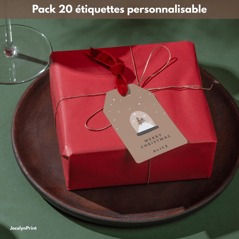 Étiquettes Cadeaux à Imprimer – Pack 20 | Gift Tags Printable ...
