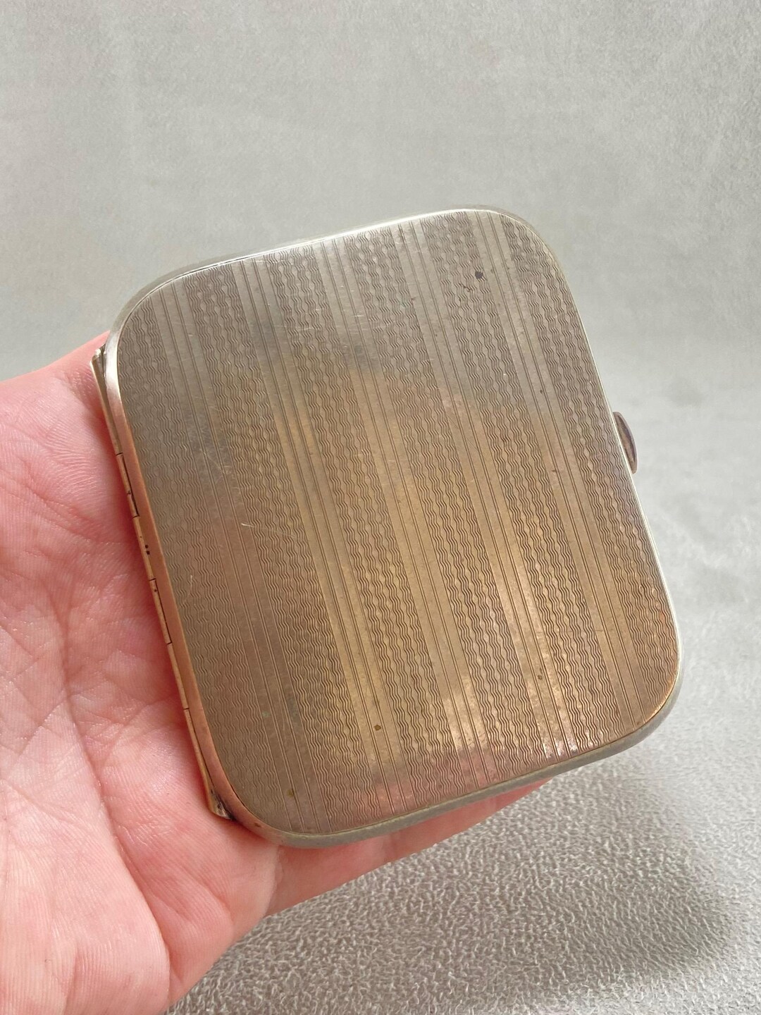 Vintage German Cigarette Case – Kraft Alpacca – 1930s–1950s Nickel ...