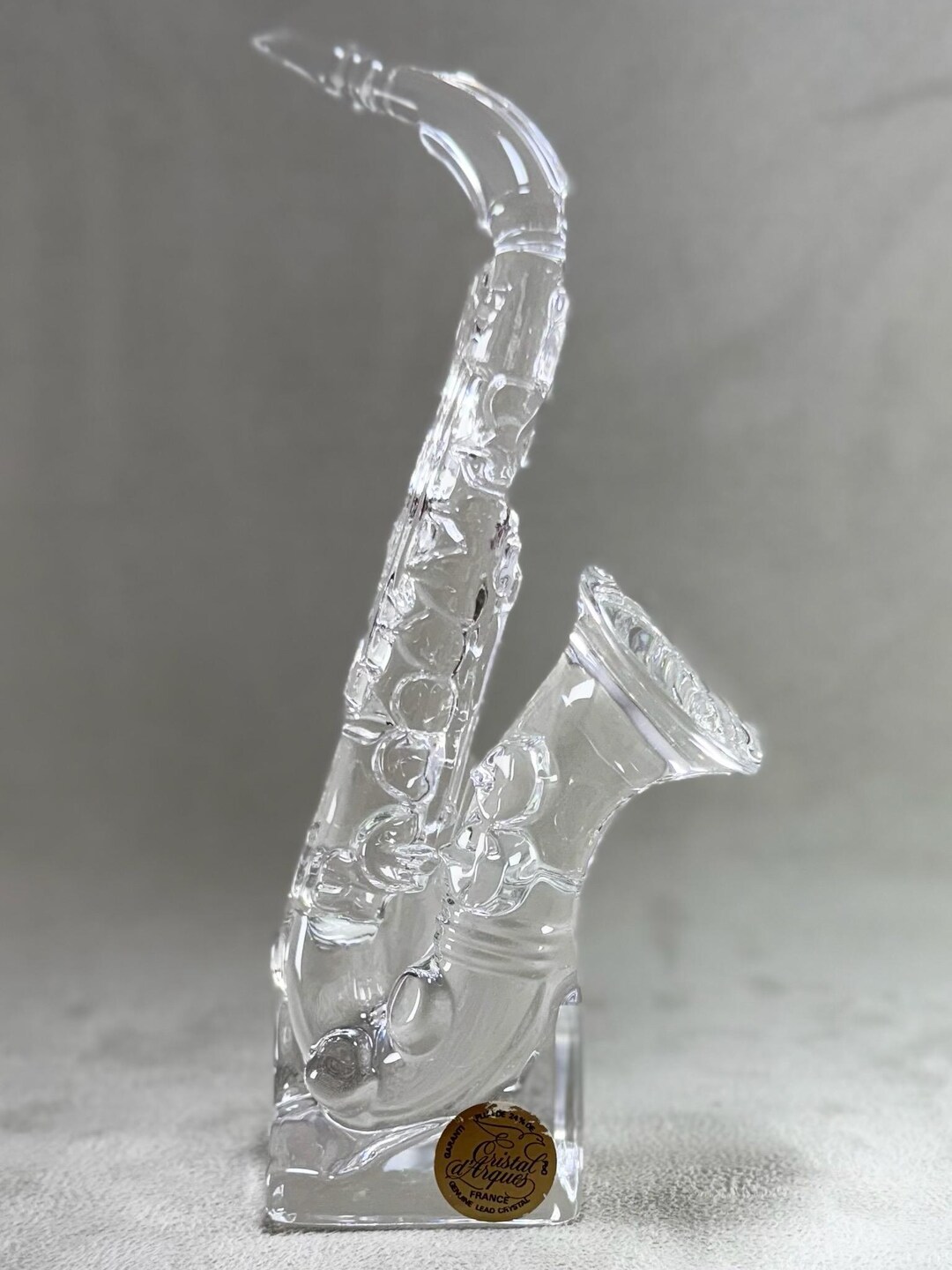 1970s Cristal D’arques France Crystal Saxophone Figurine – 24% Lead ...
