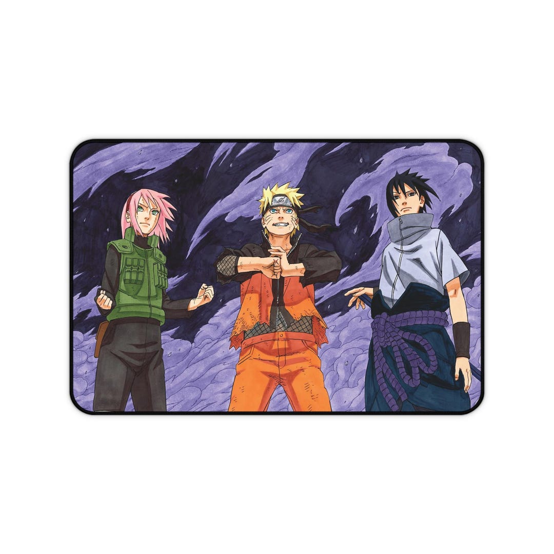 Mouse Pad Naruto Shippuden Team 7, Naruto, Sasuke, Sakura, Desk Mat ...