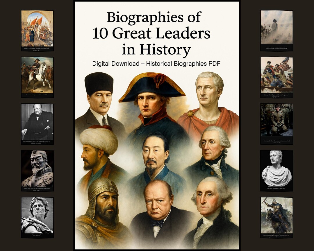 Biographies of Leaders – Printable History | Digital Download for Study ...