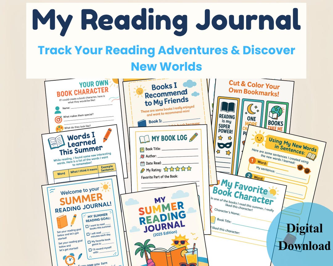Reading Journal for Kids – Printable Reading Journal – Fun Daily ...