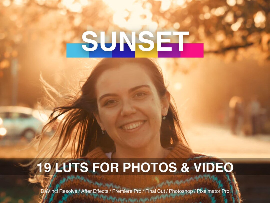 19 Sunset Luts Bundle — Warm and Golden Hour Color Grading for Photos ...