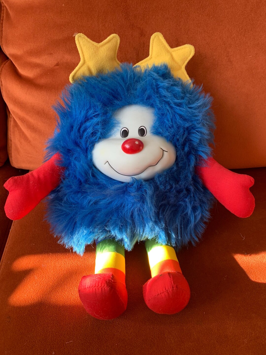 1983 Vintage Rainbow Brite Sprite Champ Plushie Buddy Blauw - Etsy