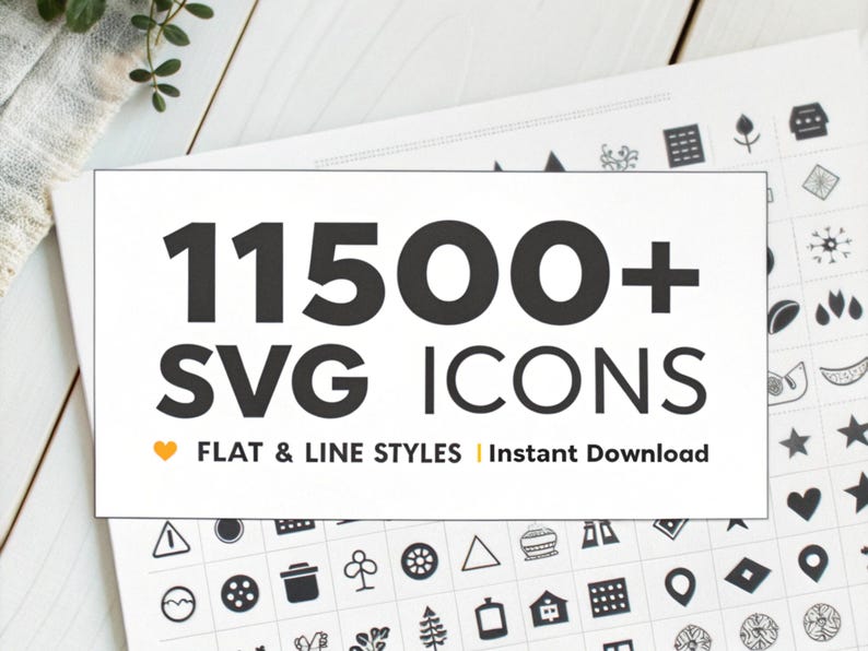 11500+ SVG Icons Pack | Flat and Line Icons Set | Ultimate Vector ...