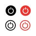 Power Switch Icon Set | On/off Symbols, UI Vector (SVG, EPS) - Etsy