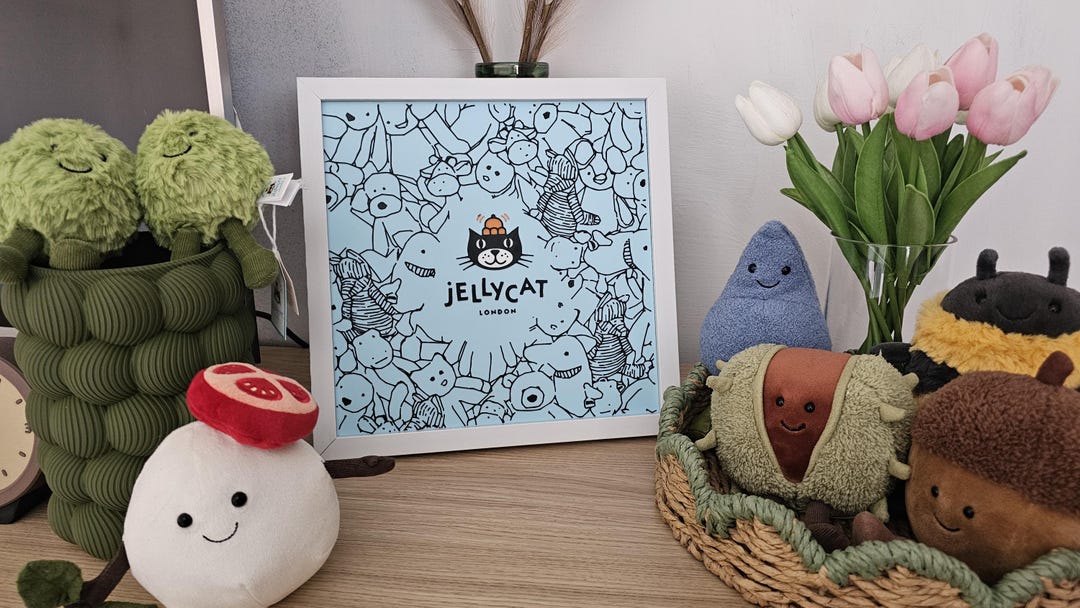 Jellycat Tote Bag Inspired Picture and Frame 25x25cm in Chunky Frame - Etsy