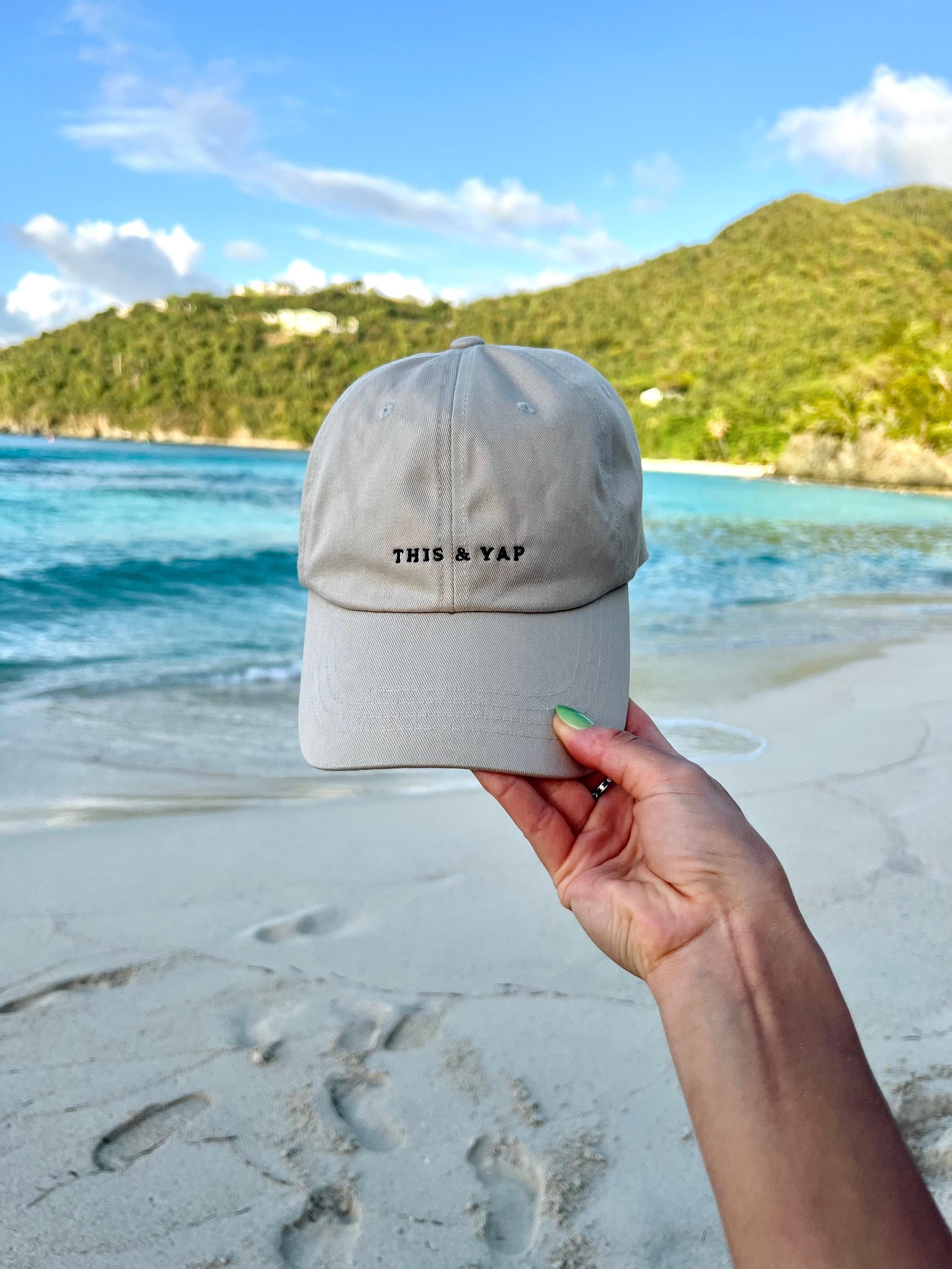 This and Yap, Minimalist Funny Dad Cap, Embroidery, Women's Hat for ...