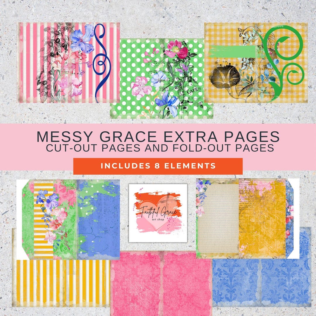 Digital Download | Extra Pages | Messy Grace Cutouts and Fold-outs ...