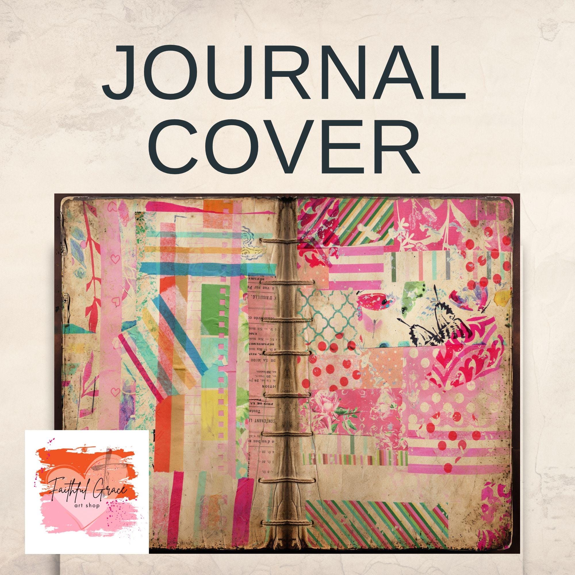 Boho Junk Journal Kit: Watercolor Florals, Collage Papers (digital ...