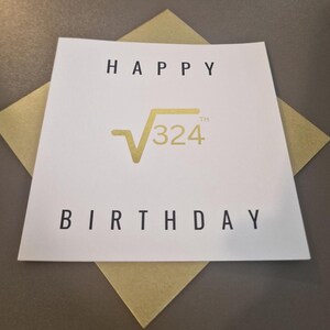 Square Root Maths Birthday Card, Mathematician Maths Teacher Numbers - Etsy