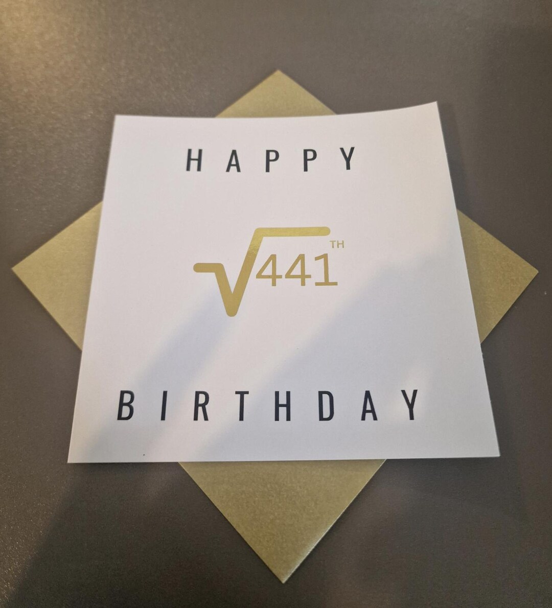 Maths Birthday Card, Square Root Maths Birthday Card, Funny Birthday ...