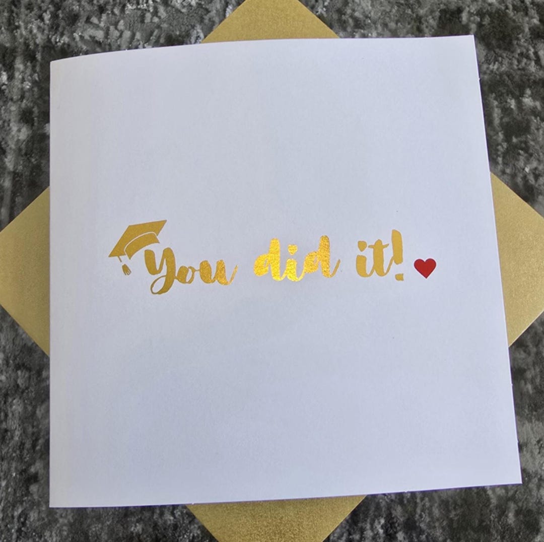 Graduation You Did It Card, Well Done Card, Graduation Card, Graduation ...