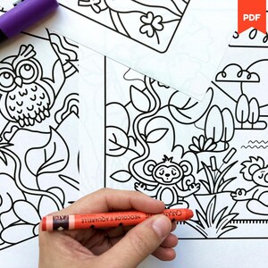 Mindful Animal Coloring Pages - 5 Unique Designs | Printable for Kids ...