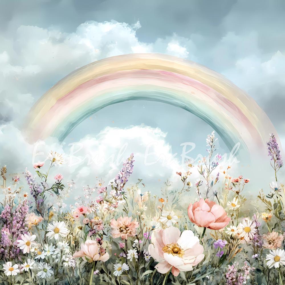 Vintage Pastel Rainbow Watercolor Art Set - 8K 27.3 Inches 300DPI ...