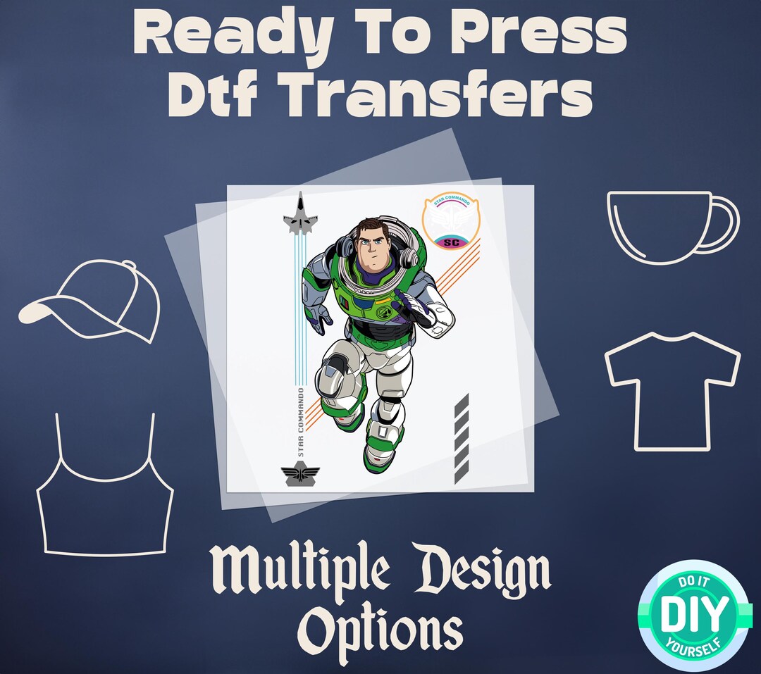 Buzz Lightyear DTF, Buzz Lightyear, Toy Story Dtf Sheet, Toy Story DTF ...