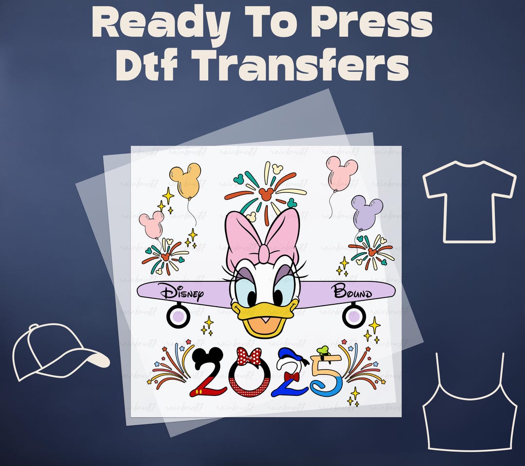 Disney Bound 2025 Daisy Duck DTF, Disney Trip DTF, Disney DTF Transfer ...