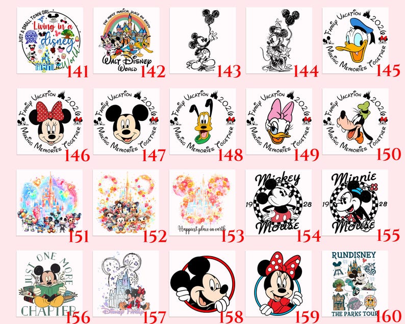 Disney Matching DTF, Disney Trip Ready to Press, Lets Do This Dtf Print ...