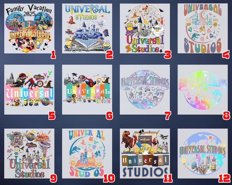 Custom Epic Universe DTF Transfer, Universal Theme Park Inspired - Etsy