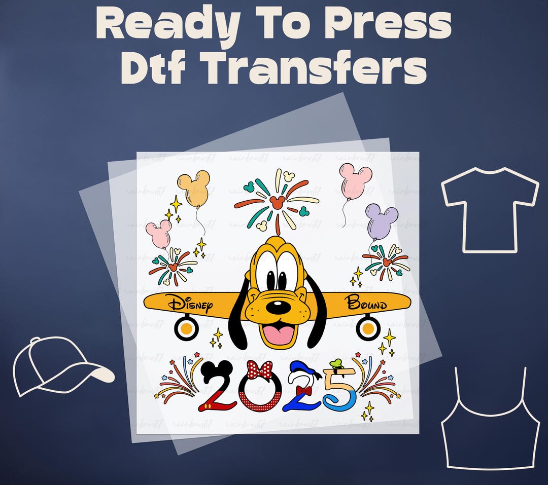 Pluto Disney Bound 2025 DTF, Pluto Dog Dtf, Disney Trip DTF, Disney DTF ...