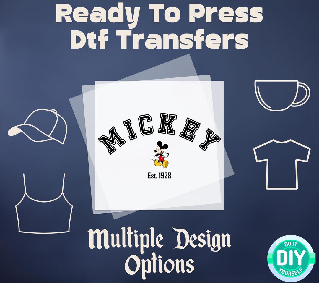 Mickey Mouse DTF, Disney Trip DTF, Disney DTF Transfer Ready to Press ...