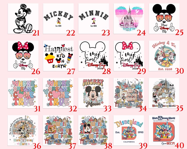 Disney Matching DTF, Disney Trip Ready to Press, Lets Do This Dtf Print ...