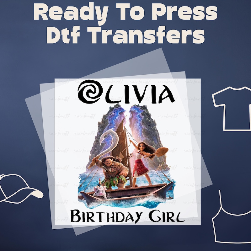 Moana 2 Dtf Heat Transfer - Etsy