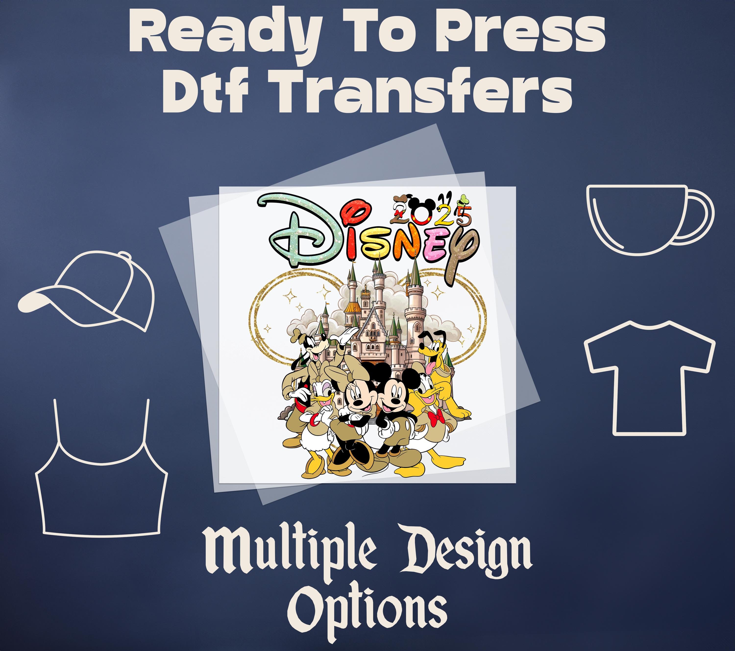 Disney Heat Transfer, Disney Family Vacation 2025 Dtf Ready to Press ...