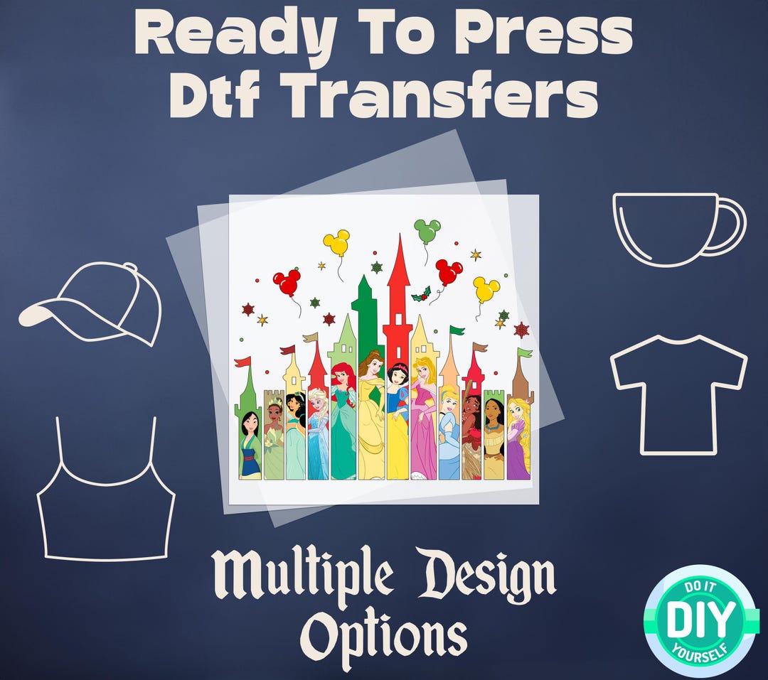 Princess Disney Castle DTF, Disney Princess DTF, Disney Trip DTF ...